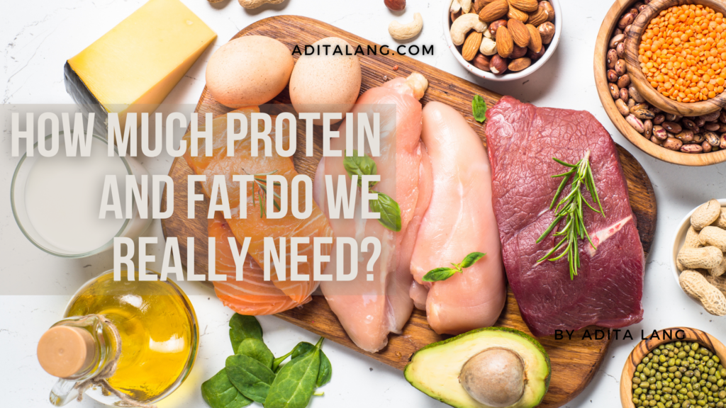 How much Protein and Fat do we really need? - Adita Lang Health ...